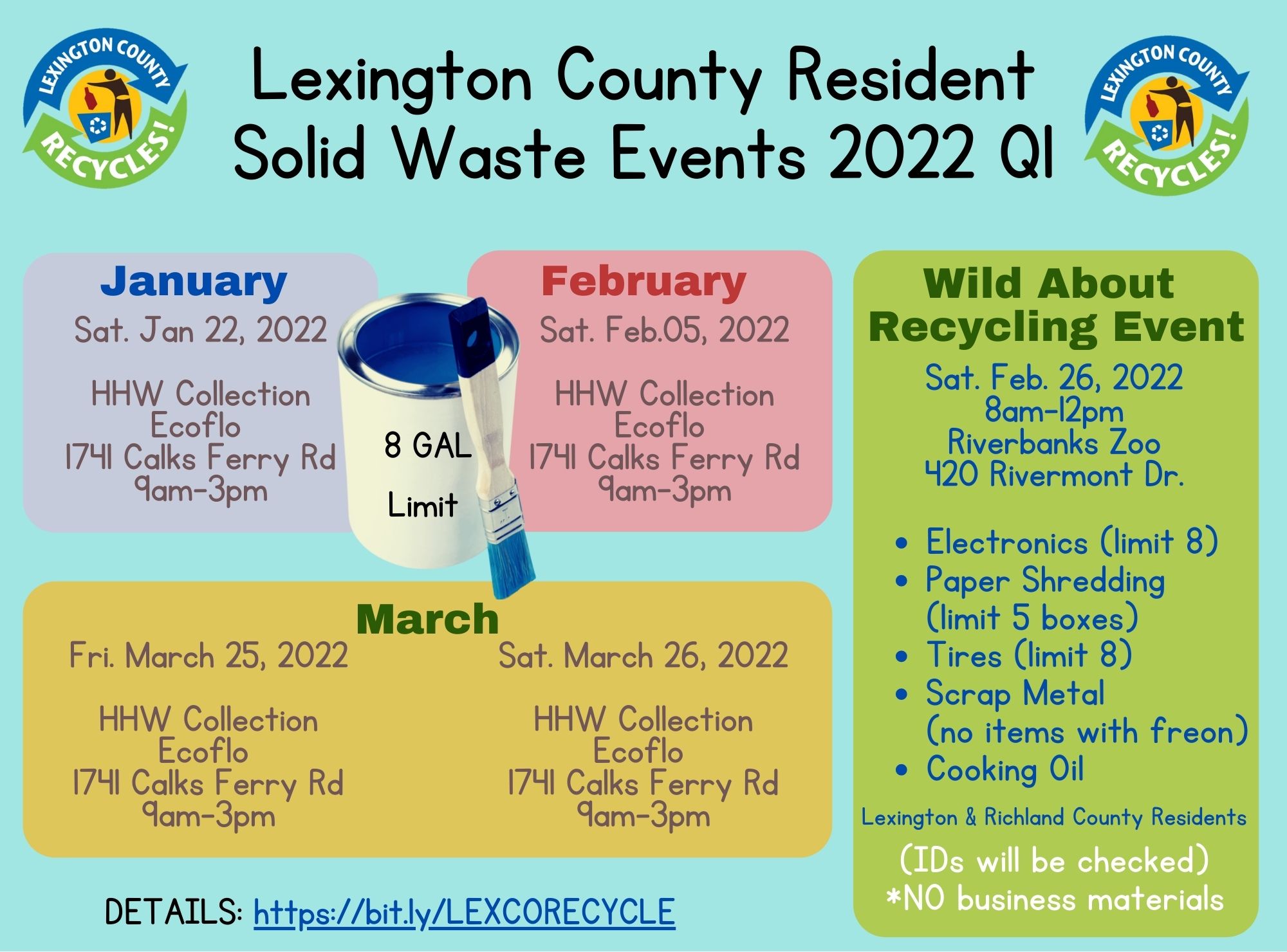 Lexington County Solid Waste Management Recycling Events | County of ...